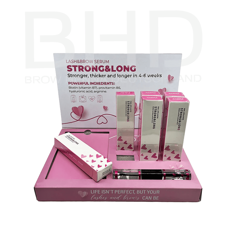 Noemi Strong & Long Display | Retail Stand for Lash & Brow Serums